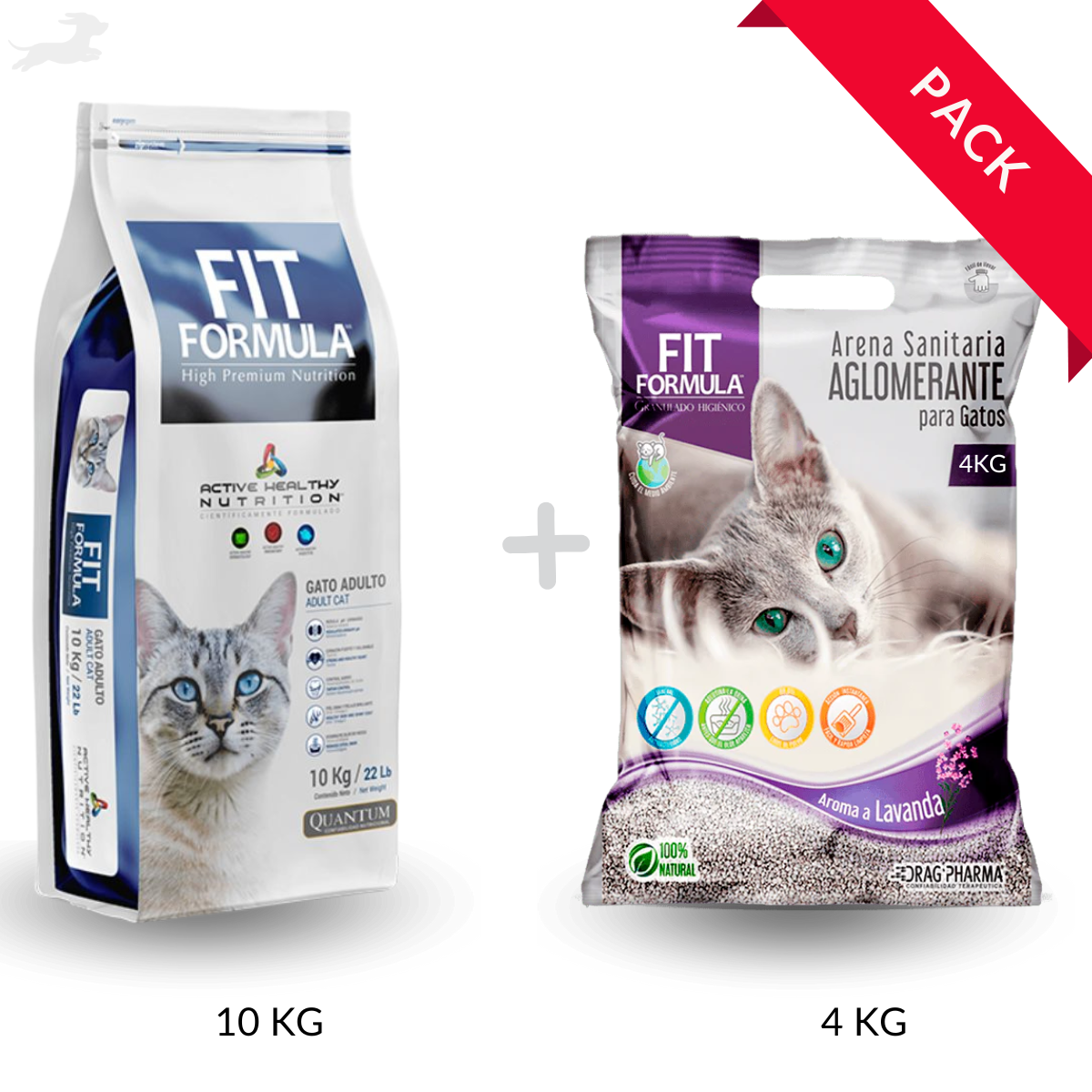 Pack Fit Formula Gato + Arena Fit 4KG – Mascota Express